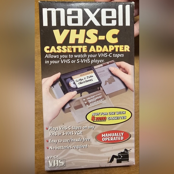 Maxell | Cameras, Photo & Video | Maxell Vhsc Cassette Adapter Watch On ...